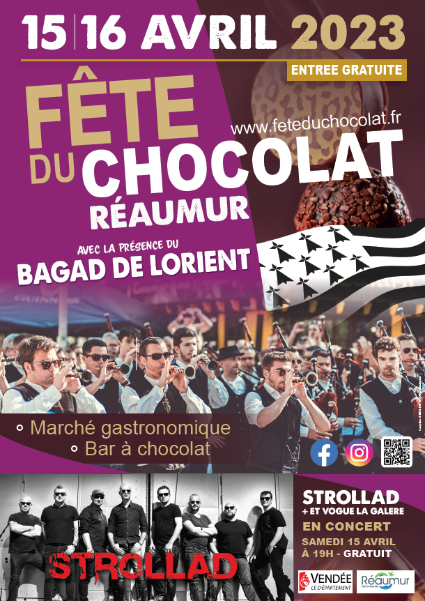 Fête du Chocolat, 15 et 16 avril 2023 | Site de la commune de Réaumur
